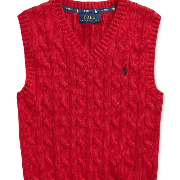 Polo Ralph Lauren | Shirts & Tops | Ralph Lauren Polo Red Sweater Vest ...
